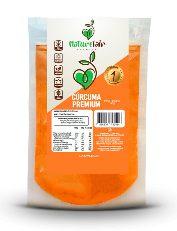 Açafrão da Terra (Curcuma) Puro(a) - Super Nutrição Açafrão da Terra (Curcuma) Puro(a) - Super Nutrição